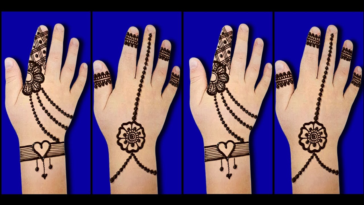 Easy mehndi design for babies hand |Mehndi for Beginners and this cute ...