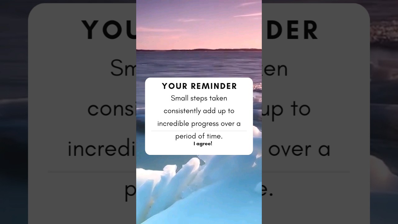 Consistent small steps add up to Progress #successmindset #motivation ...