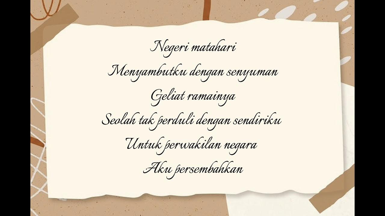 Tugas Bahasa Indonesia// Musikalisasi puisi// Diriku dan Tokyo Dari ...