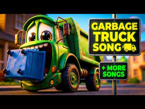 Huck Is Coming! | Garbage Truck Song + Train, Bus & Tractor Songs  🚛