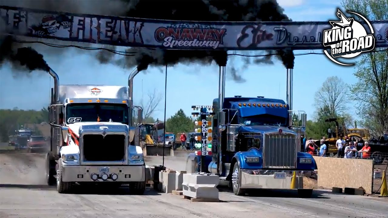 Incredible Loaded SEMI TRUCKS Drag Racing - YouTube