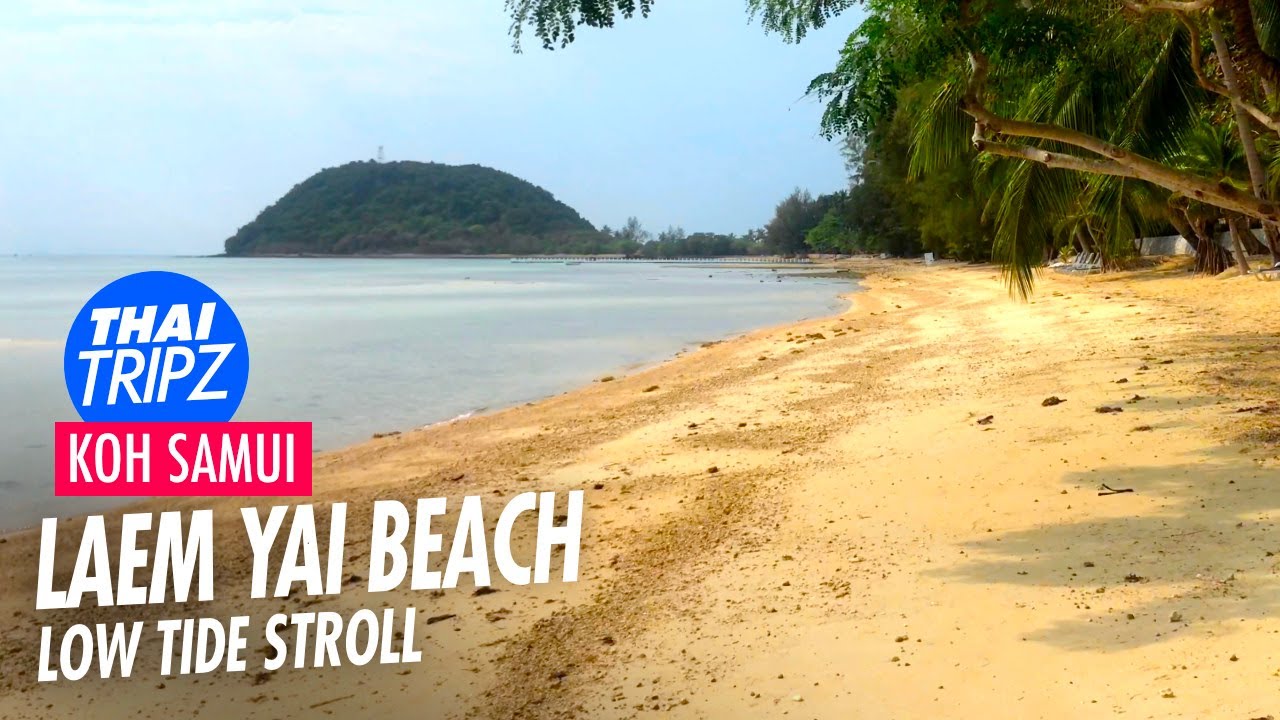 Laem Yai Beach Koh Samui | Low tide - YouTube