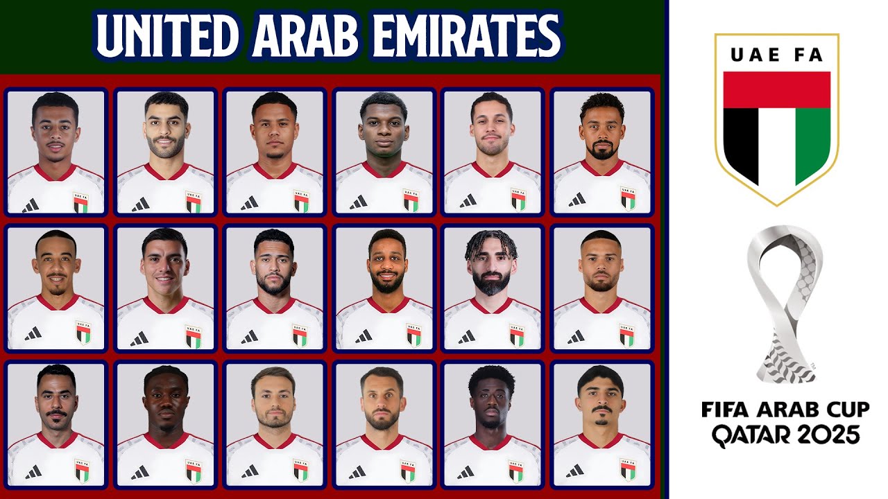 United Arab Emirates’s Squad for FIFA Arab Cup 2025 Revealed! - YouTube