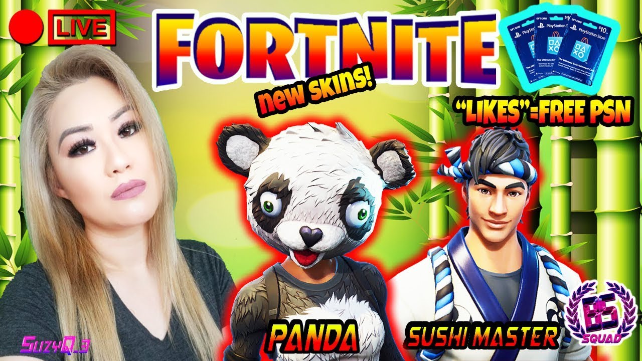 *NEW SKIN PANDA TEAM LEADER/SUSHI MASTER GAMEPLAY* FORTNITE BATTLE ...