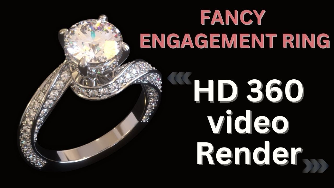 Fancy Engagement ring || 360 HD video rendering || Ring || #render # ...