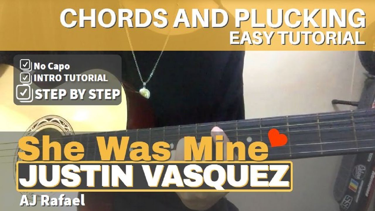 She Was Mine x Cover By Justin Vasquez | Easy Guitar Chords Tutorial ...