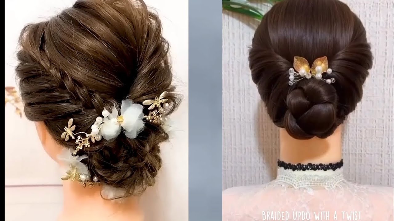 NEW BEAUTIFUL HAIRSTYLES | TRADITIONAL WEAR HAIRSTYLE | FUNCTION ...