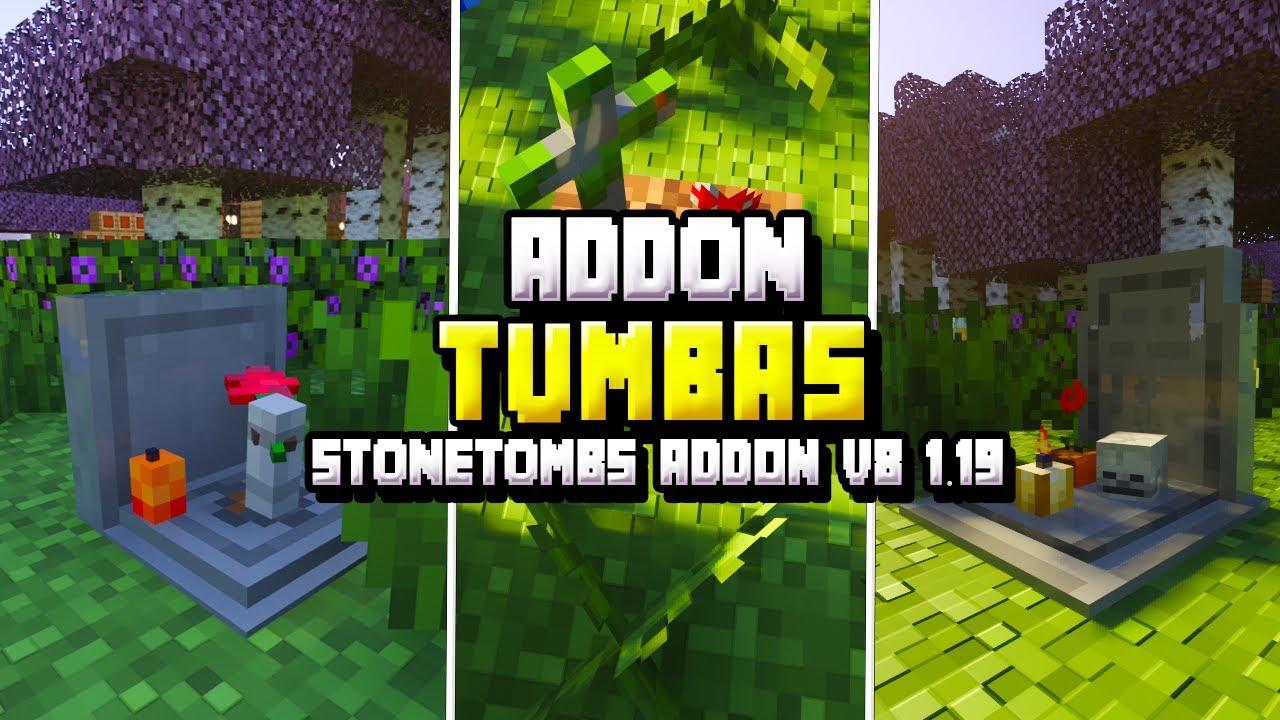 ADDON de TUMBAS para MINECRAFT PE 1.19 * Stonetombs v8 addon 1.19 * MODS para MINECRAFT PE 1.19 ...