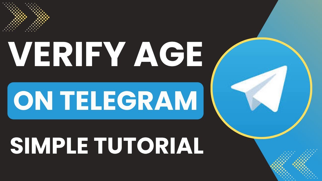 How to Verify Age on Telegram Account - YouTube