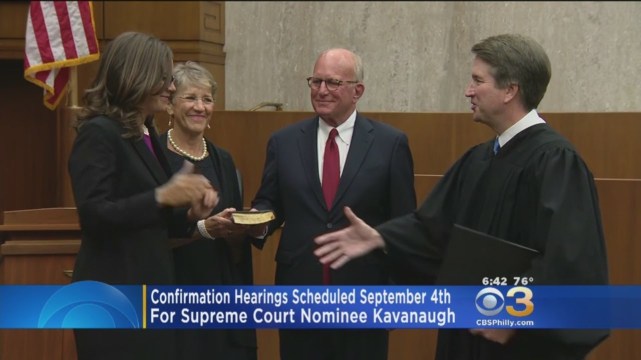 Supreme Court Nominee Kavanaugh's Confirmation Hearings Schedule For ...