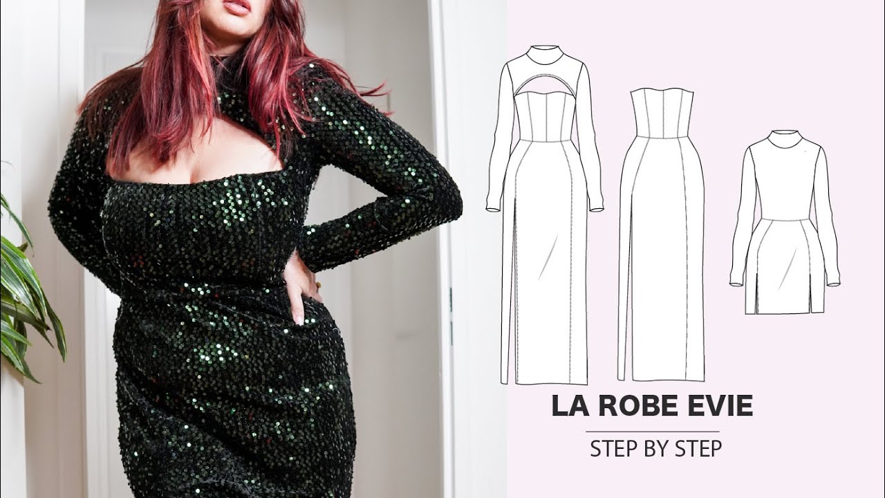 DIY 🧵 COUDRE UNE ROBE + PATRON 3 VERSIONS INCLUSES - YouTube