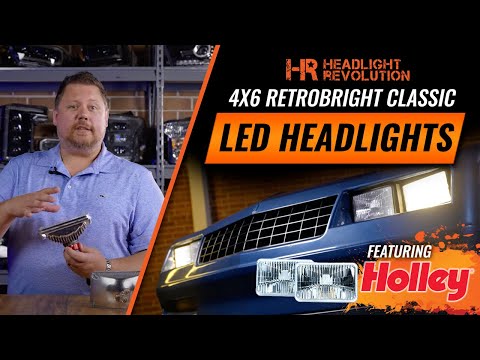 Holley RetroBright 4x6 Classic Style LED headlights | The ONLY Option for your Vintage Car or Truck!
