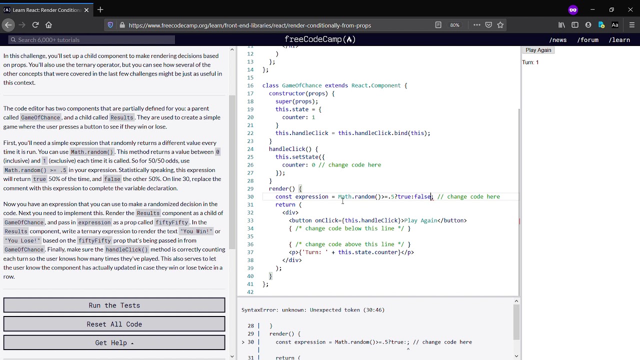 React Render Conditionally From Props FreeCodeCamp Day 15 YouTube react-render-conditionally-from-props-freecodecamp-day-15-youtube