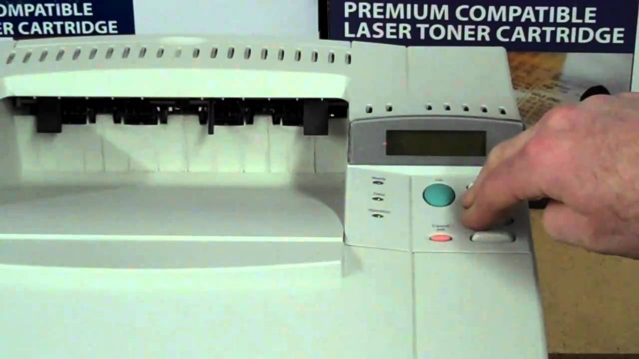 How To Reset Maintenance Count on an HP Laserjet 4000 - YouTube