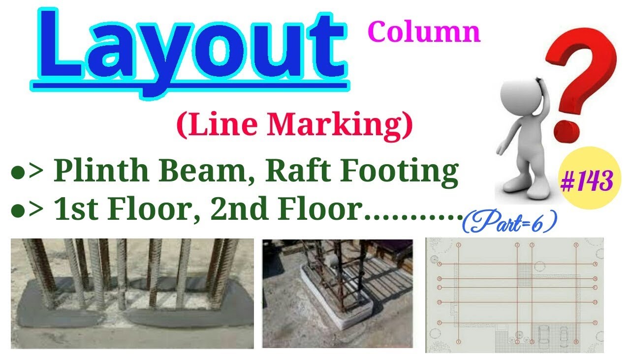 How to Layout of Column || Column Line Marking || Layout of Column for ...