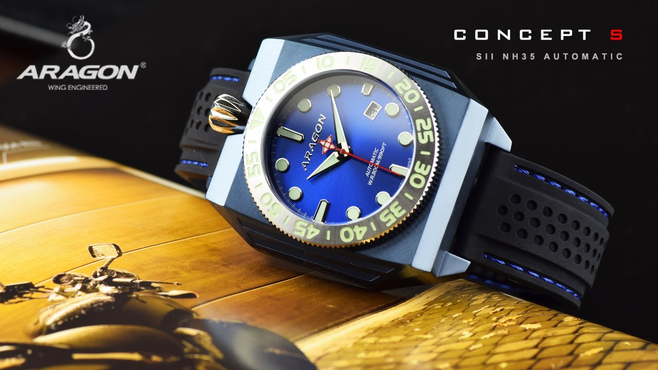 ARAGON® Concept S SII NH35 Automatic (NEW COLORS) - YouTube