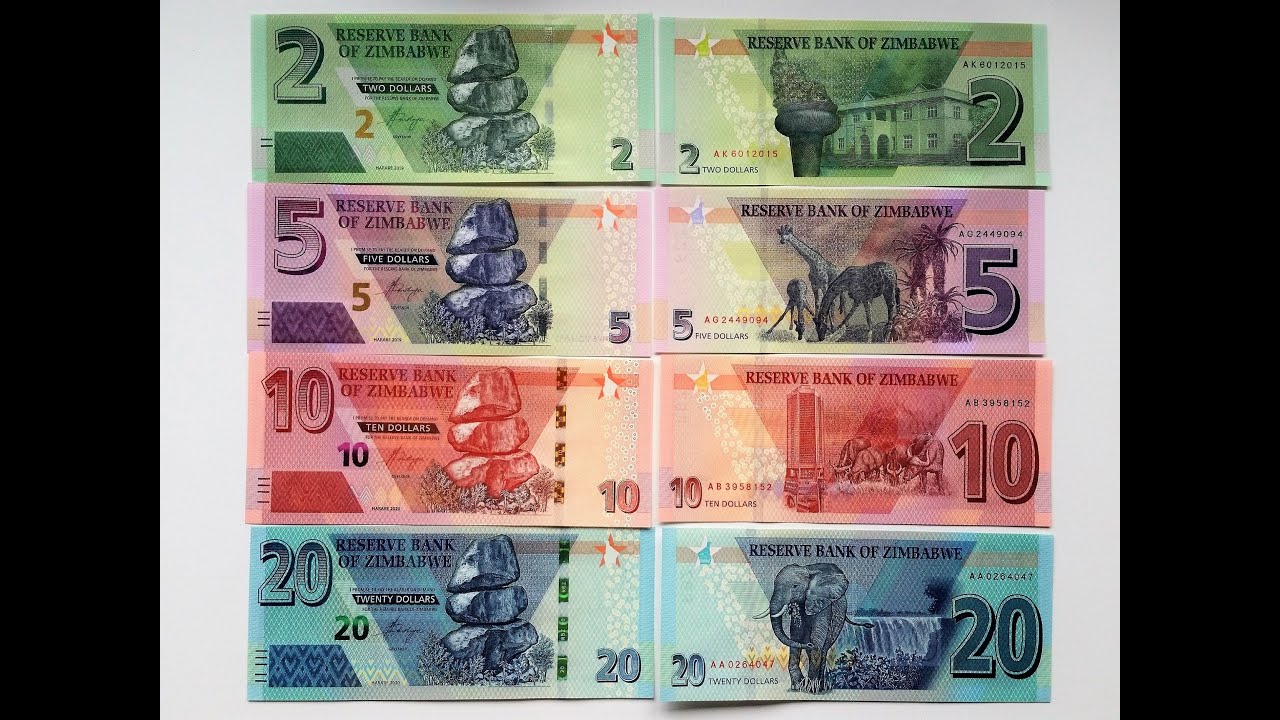 ZIMBABWE NEW DOLLARS 2019 BANKNOTE - YouTube