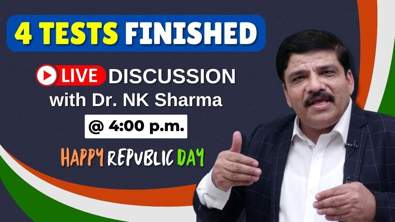 Super GUIDANCE for final 100 Days - Live Session with Dr. NK Sharma for ...
