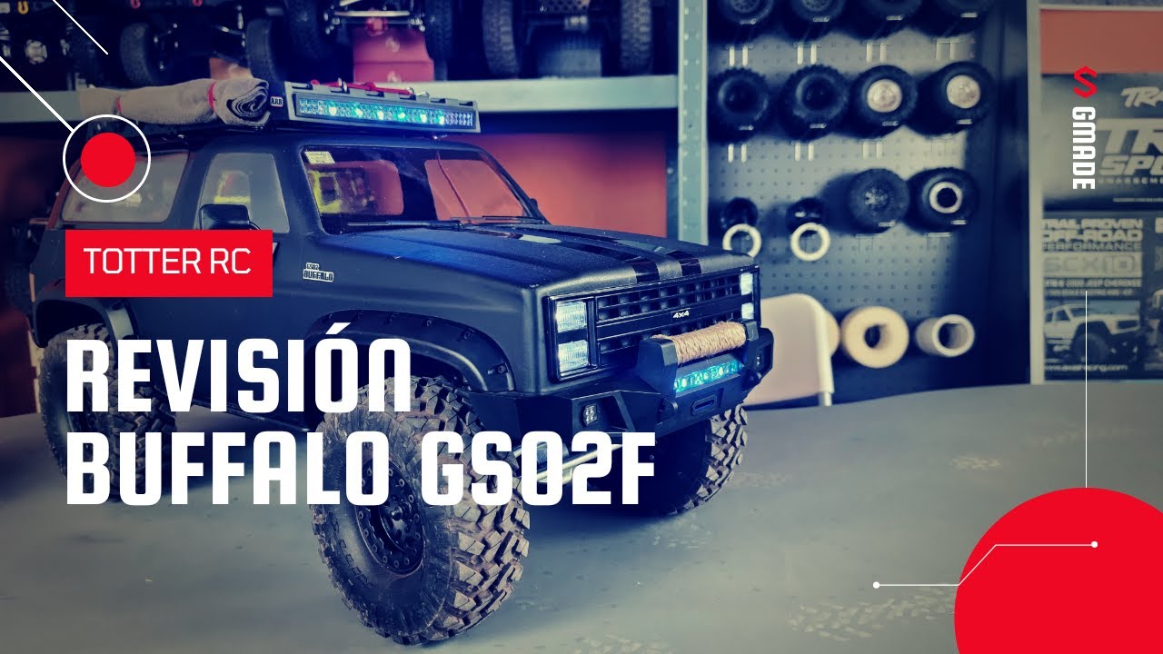 Gmade GS02f Buffalo Crawler 1:10 RC revisión en español - YouTube