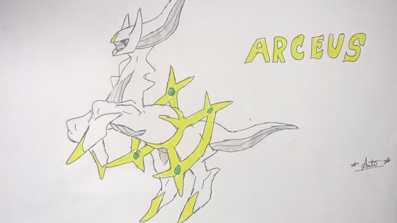 How to draw Pokemon Arceus|| Step by step 😁 - YouTube