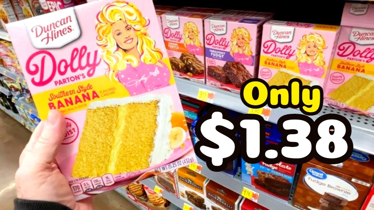 Trying DOLLY PARTON's Banana Flavored Cake (& Cupcake) Mix - YouTube
