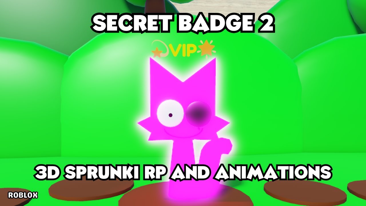 How To Get Secret Badge 2 in 3D Sprunki RP And Animations - YouTube