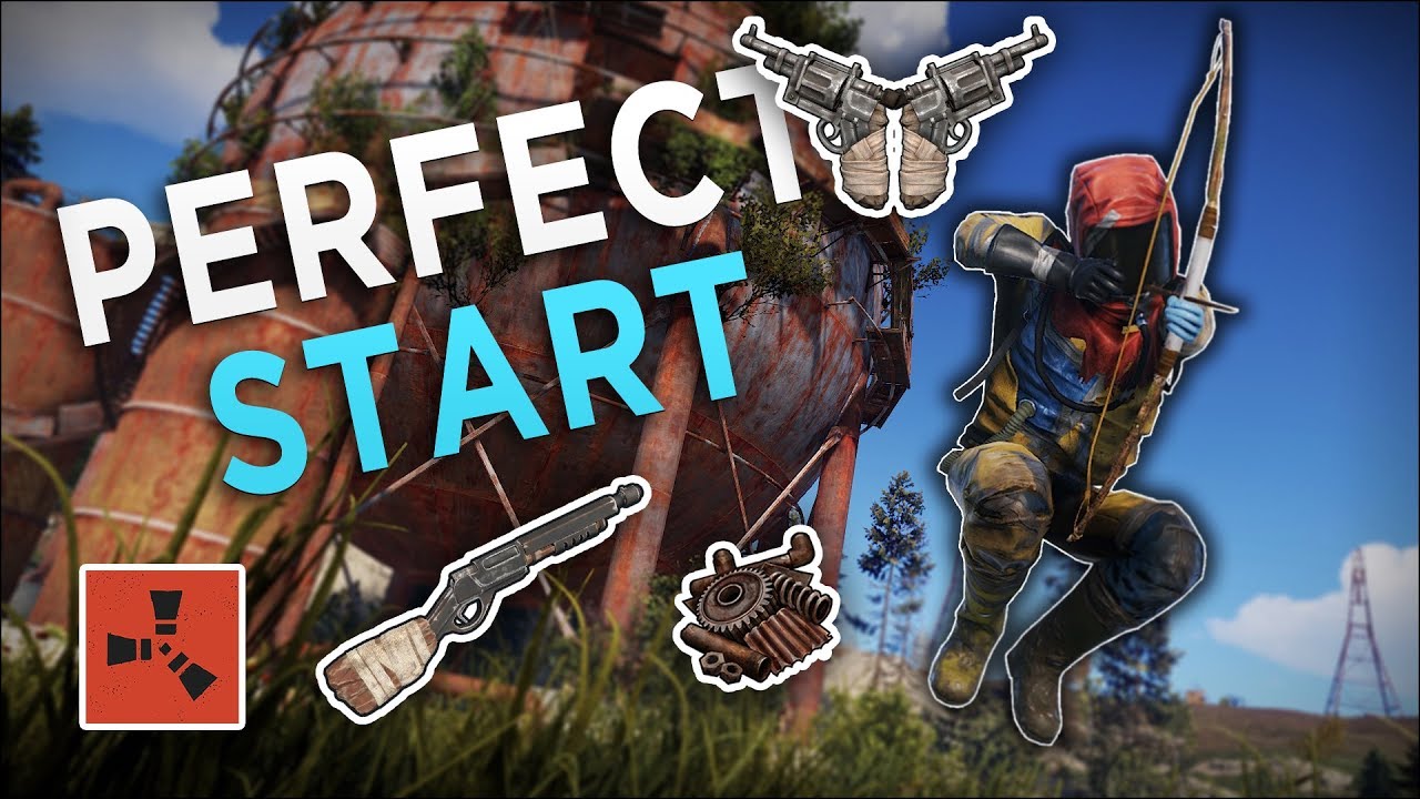 The PERFECT START to a GREAT WIPE! - Rust Solo Survival #1 - YouTube