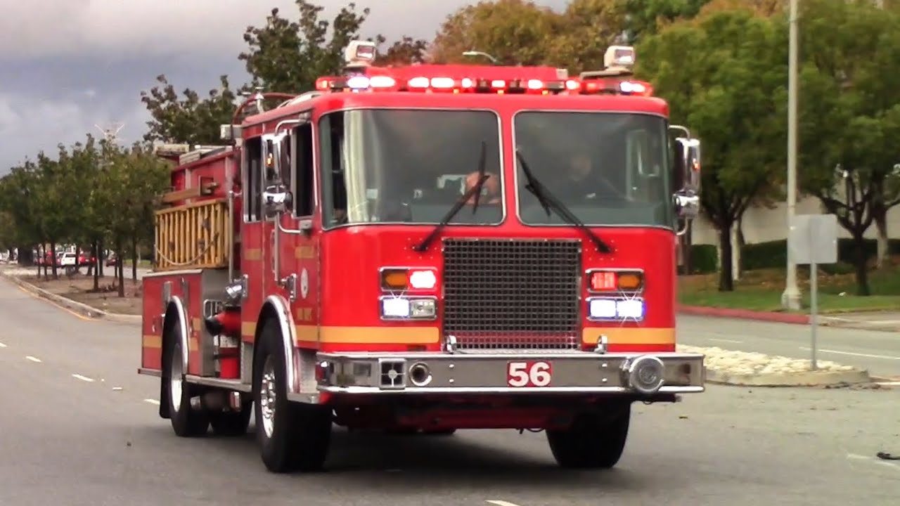 Montebello Fire Dept. Engine 56 - YouTube