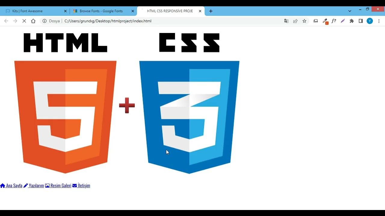 Html Css Responsive Proje Navbar Side Menü - YouTube