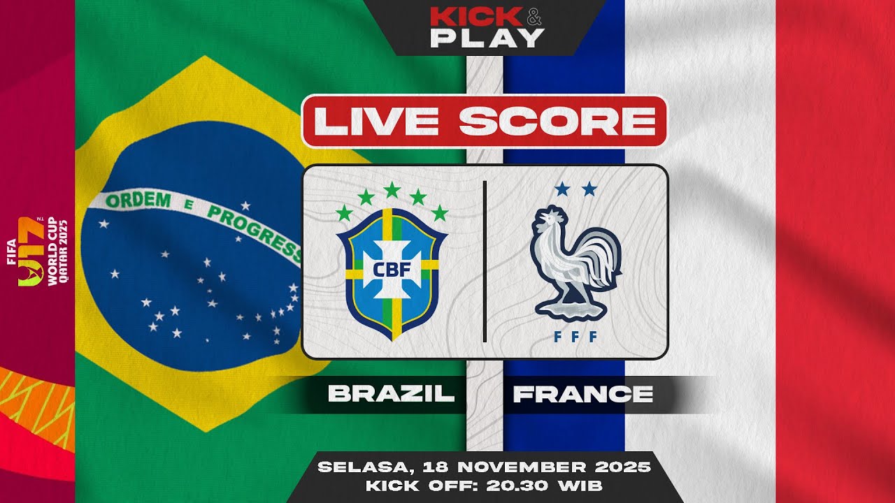 🔴 Brazil U-17 vs France U-17 | FIFA U-17 World Cup Qatar 2025 | LIVE ...