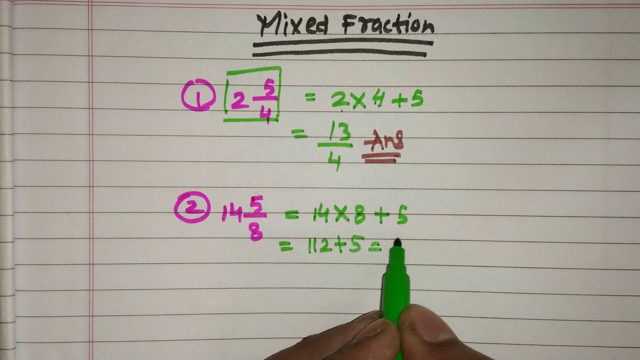 Mixed fraction Solving Easy Trick for all Classes - YouTube