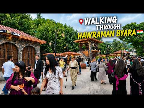 Kurdistan Hawraman Biara Walking Tour (4K)