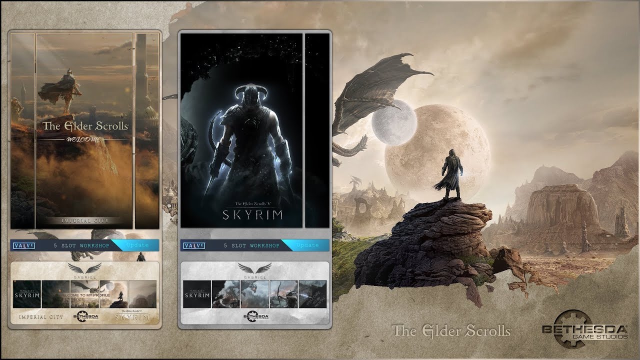 Free Steam Artwork - The Elder Scrolls V: Skyrim - YouTube