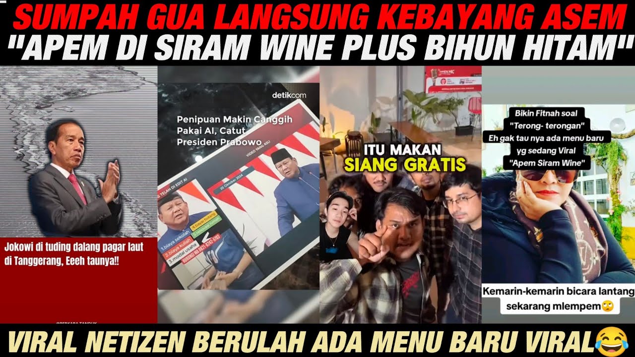 VIRAL LAGI!! ADA MENU BARU "APEM DI SIRAM WINE PAKE BIHUN HITAM ...