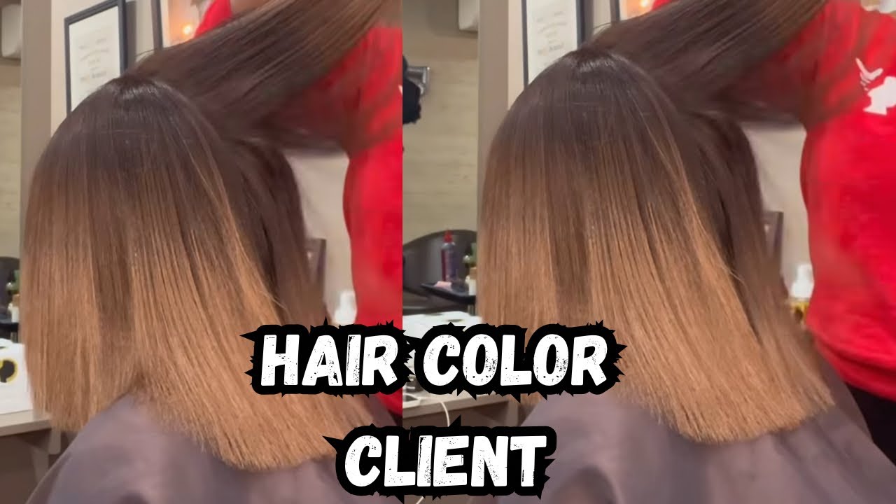 Hair Color Client - YouTube