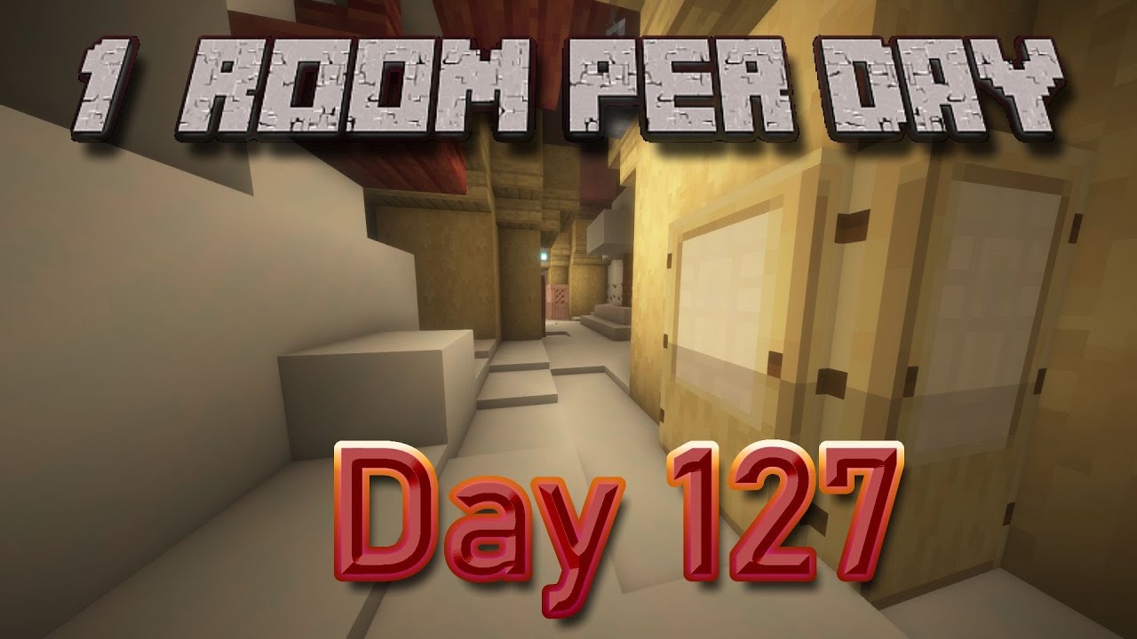 Building a room everyday until I have a mansion - day 127 - YouTube