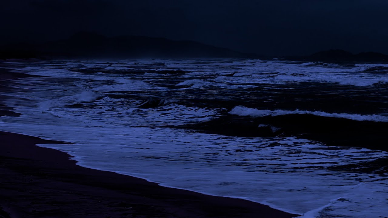 Drift Into Sleep - Relaxing Night Ocean Waves & Gentle Ambience - YouTube