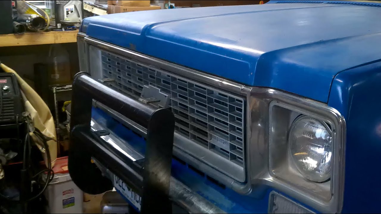 Squarebody Chevy Grille Swap - YouTube