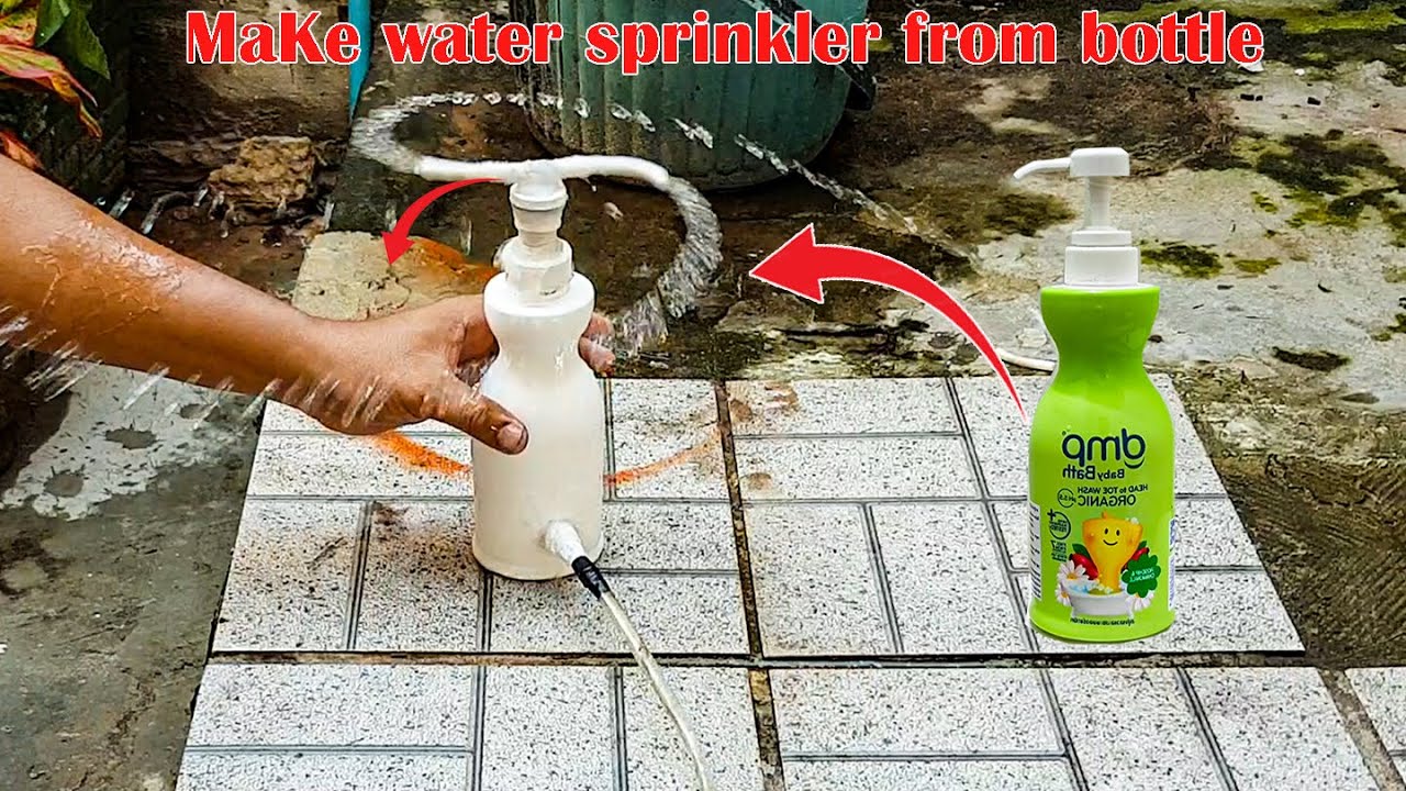 Amazing idea to make Mini water sprinkler from plastic bottle most ...