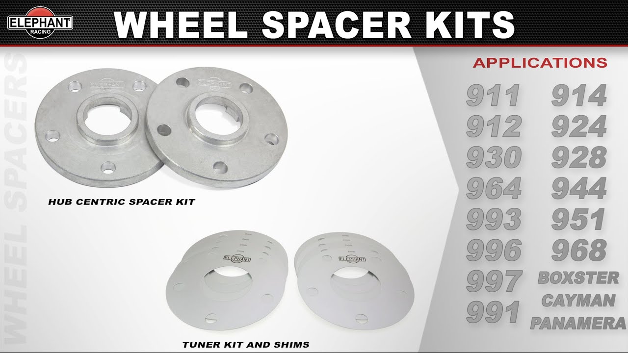 Wheel Spacer Kits for Porsche 911, 930 964, 993, 996, 997, 991 Elephant ...