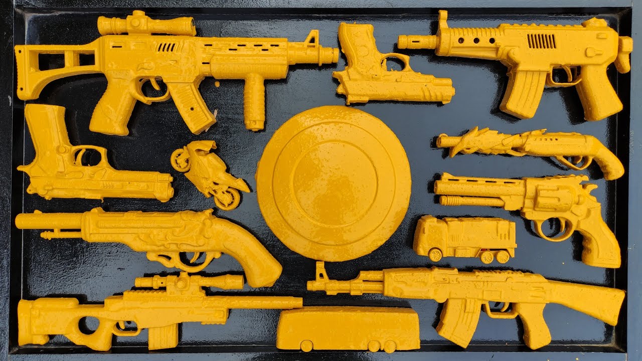 cleans sniper sifle, soft bullet gun, shot gun, cowboy pistol, ak47 ...