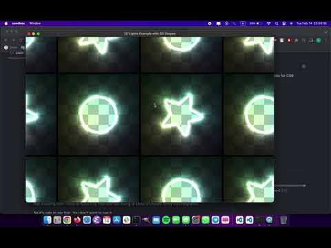 2D Glowing Neon Shapes - OpenGL - YouTube