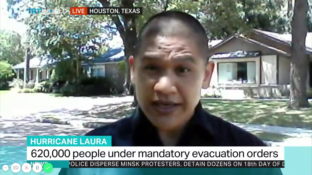 Darren Lyn, Hurricane Laura Aftermath, TRT World News 8-27-2020 2pm ...