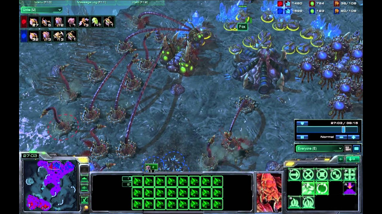 Starcraft 2 CZ Spine Crawlers PUSH! - YouTube