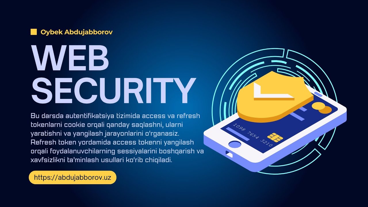 Authorization 3-Dars | JavaScript va Nodejs - YouTube
