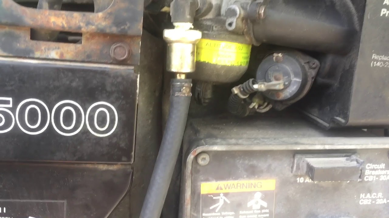 Onan 5000 RV generator fix running intermittently shutting down not ...
