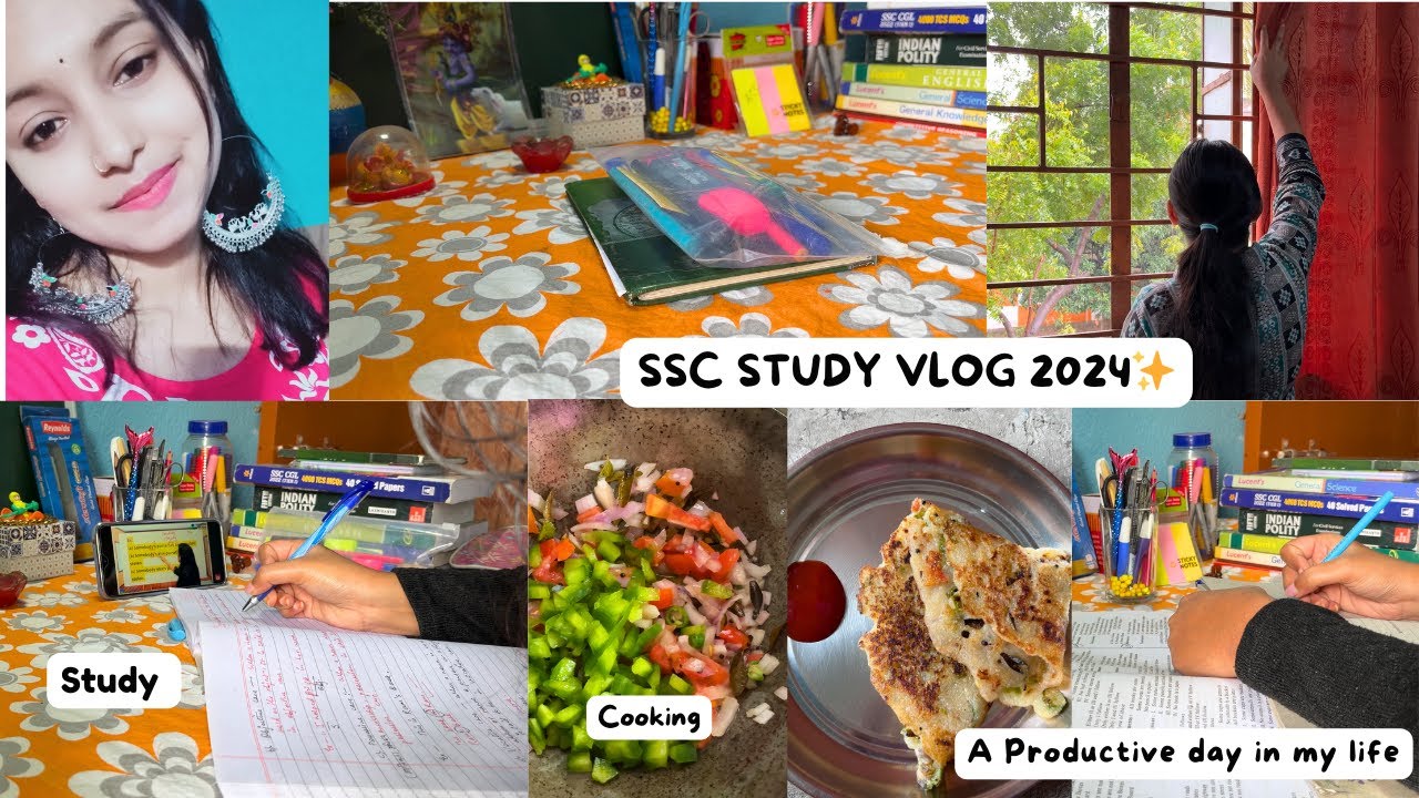 ssc study vlog |A productive day in my life📚ssc cgl aspirants |ssc cgl ...