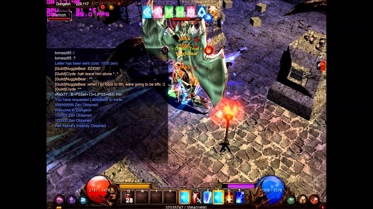 Mu Online - Forgot about Golden Hell Maine ^^ - YouTube