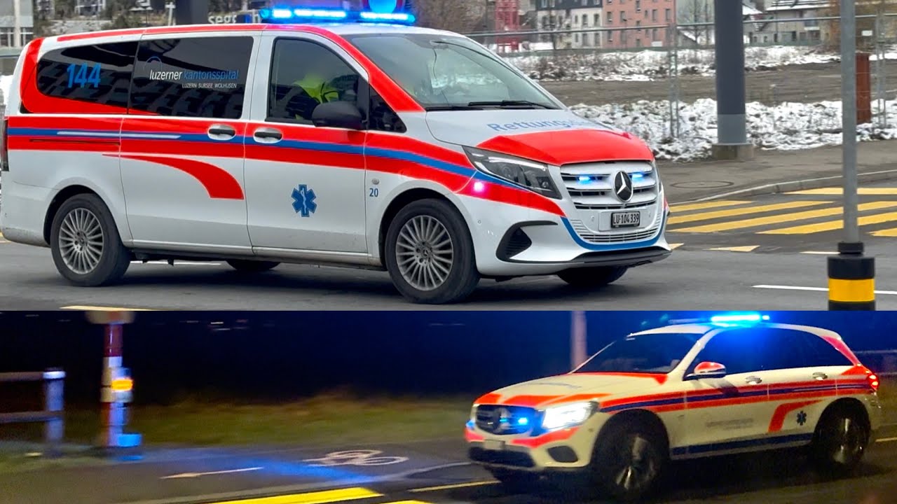 [old and new] Doctor Cars responding around Lucerne - YouTube