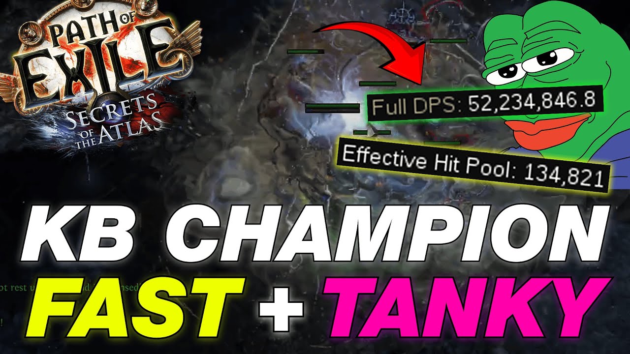 [POE 3.26] SUPER Fast & Tanky! - Kinetic Blast Champion 40M DPS, 130K EHP Build - Path of Exile ...